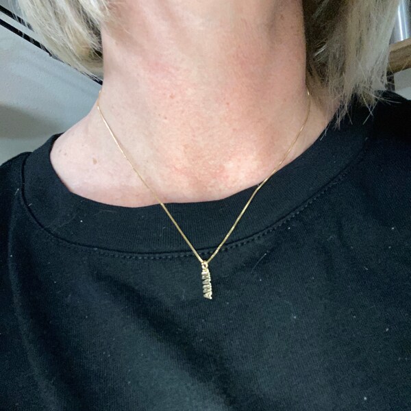 Mini Mama Necklace, Dainty Chain Mama Necklace, Mom Necklace, Delicate ...