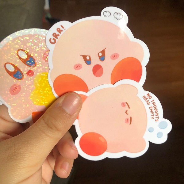 Kirby Sticker Pack - Etsy