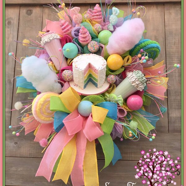 Rainbow Fake Cake for Display or Photographers, White With Sprinkles, 6 ...