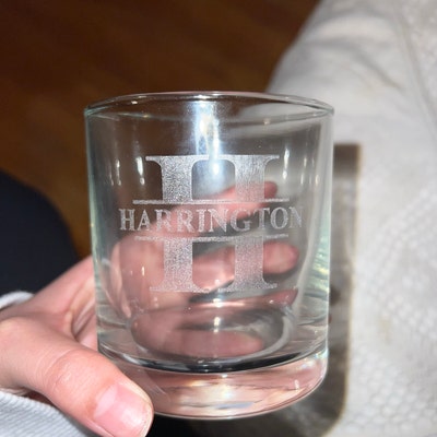 Engraved Split Monogram Beer Mug Glass Custom Beer - Etsy