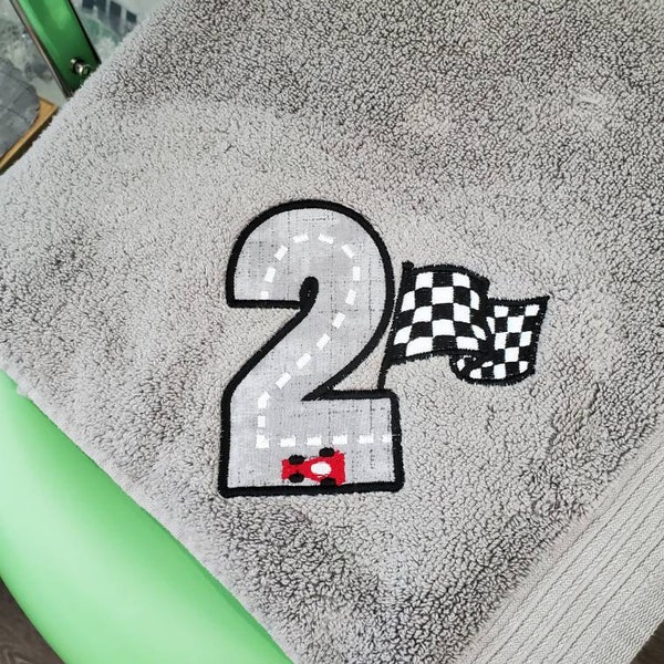 Race Track Number 2 Applique Machine Embroidery Design (perfect for ...