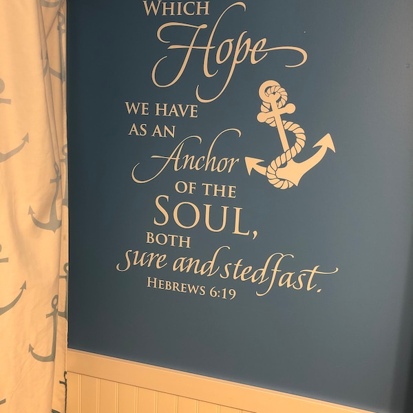 Which Hope We Have as an Anchor of the Soul... Hebrews 6:19 - Scripture ...