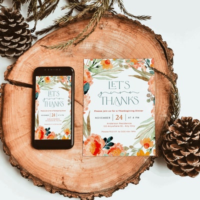 Phone Mockup for Electronic Invitation, iPhone Mockup, Smartphone ...