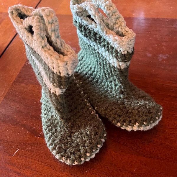 Adult Firefighter Slippers Crochet Pattern for 10", 11" and 12" Feet ...