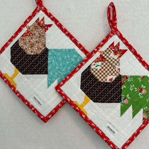 PDF Easter Quilt Pattern - Rooster Quilt Pattern - Etsy