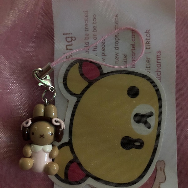 Calico Critter Chocolate Rabbit Phone Charm / Keychain Sylvanian ...