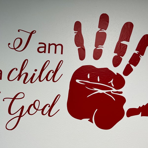 Christian Wall Decal Kids, Religious Vinyl Decal, Vinyl Sticker, Vinyl ...