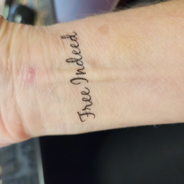Custom Quote Temporary Tattoo - Quote Tattoos for Women - Etsy