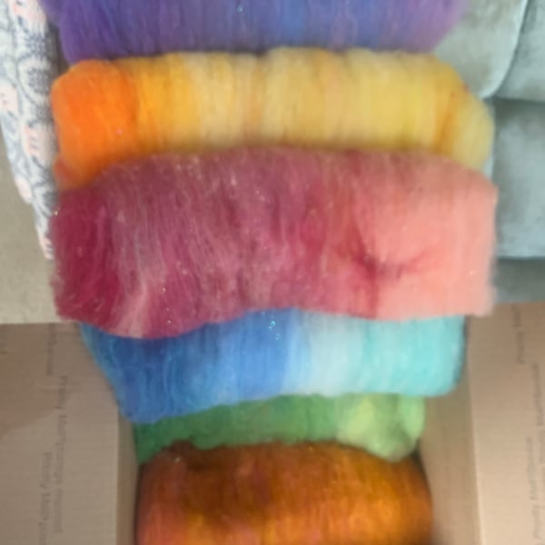Hand Blended Needle Felting Batts - Etsy