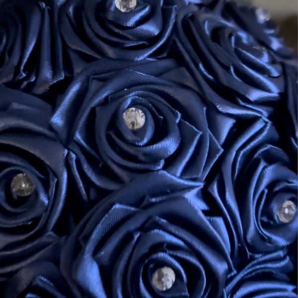 Blue Glitter Roses | 12 Count | Royal Blue Ramo| Blue Eternal Roses - Etsy