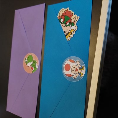 Super Mario Bookmarks Mario, Luigi, Princess Peach, Bowser, Yoshi, Toad ...