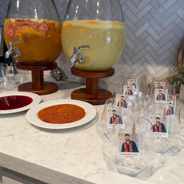 Edible Photo Drink Topper With Clips, Edible Image, Edible Photo ...