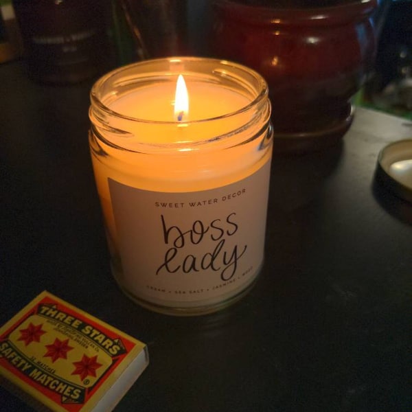 Boss Lady Candle | Girl Boss Candle | Handmade Soy Candles | Gifts for ...