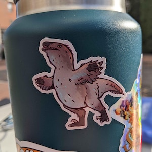 Cretaceous Chonkers Borealosaurus, Original Art, Die Cut, Vinyl ...