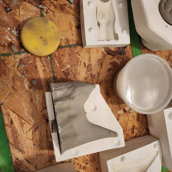 Spooky Ghost Cat Ceramic Slip Casting Plaster Mold - Etsy