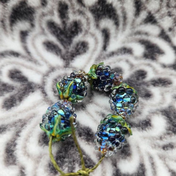 SUPER SPECIAL RASPBERRIES Glass Beads, 11mm Faery Raspberries Limited ...