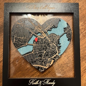 Personalised Map Location Key Holder for Wall, Custom Magnetic Key ...