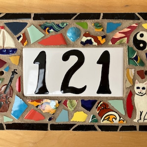 Custom Mosaic Ceramic Tile House Numbers. Custom Made to - Etsy