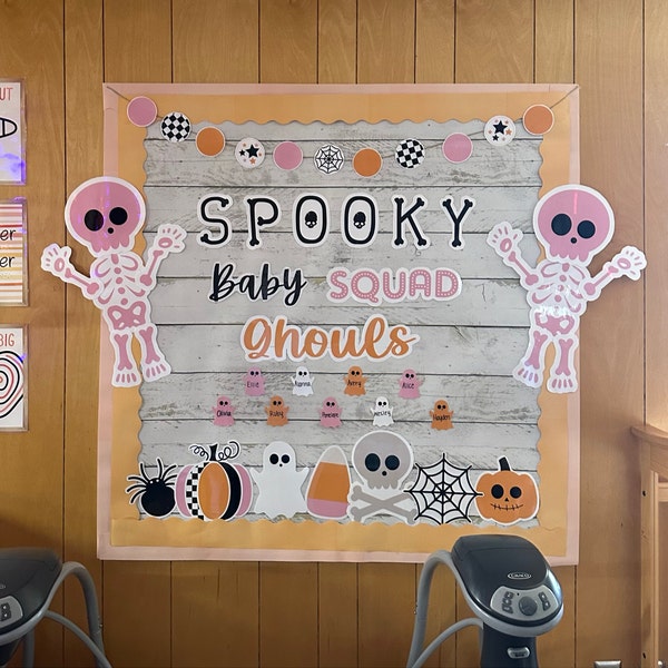 Halloween Pumpkin Themed Teacher Bulletin Board. Classroom Decoration ...