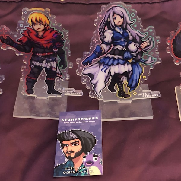 Final Fantasy 16 Pixel Art Stickers | Clive Rosfield Jill Warrick ...