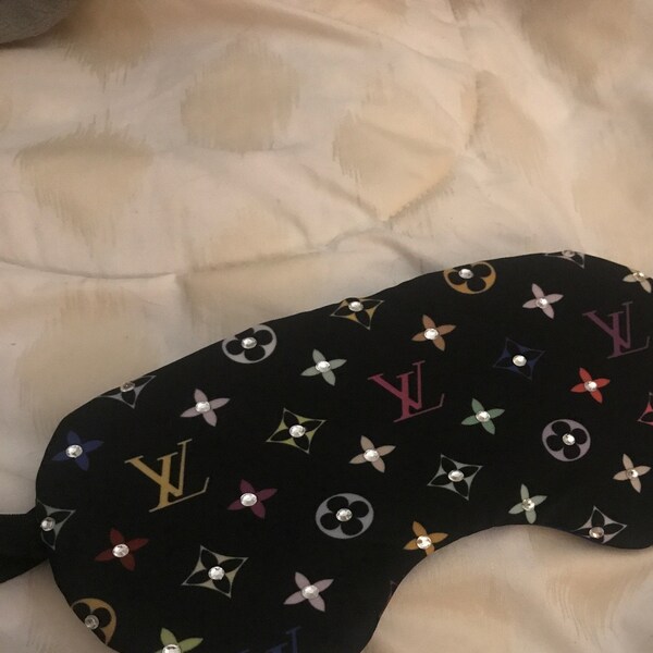 Adjustable Sleep Mask Rhinestone Star Black Eye Mask Celestial Lover ...