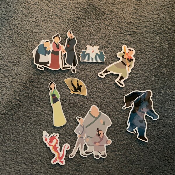 Mulan Stickers - Etsy