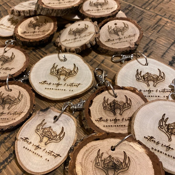 Custom Engraved Wood Slices 60-100 | Personalized Wooden Wedding Gift ...