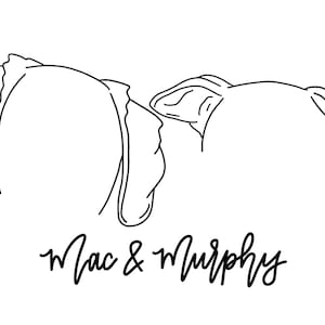 Couple Outline One to Two People Outline Drawing Two Person - Etsy