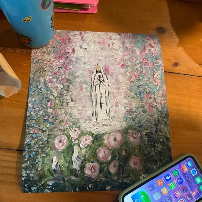 Catholic Art Wall, Jesus Painting, Catholic Art Prints, Abstract ...