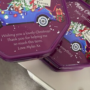 Personalised Chocolate Label Christmas Robin Design Fits - Etsy UK