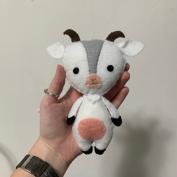 Felt Goat Pattern PDF Goat Doll Sewing Pattern Goat Plushie Pattern ...