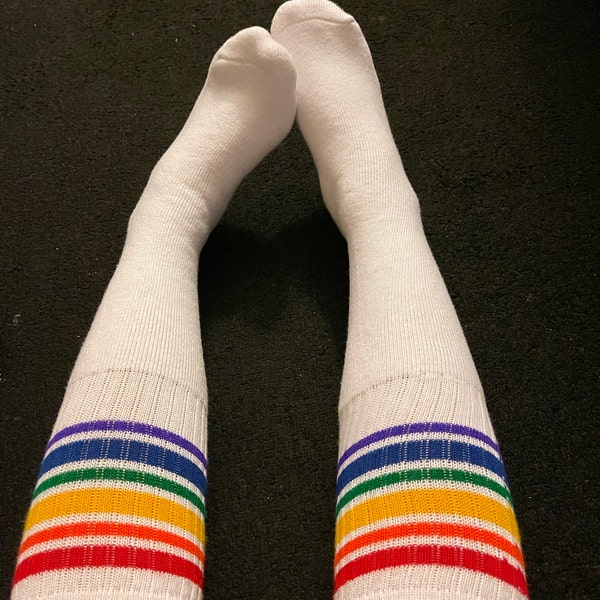 Toddler and Baby Rainbow Socks | Rainbow Tube Socks | Unisex Infant ...