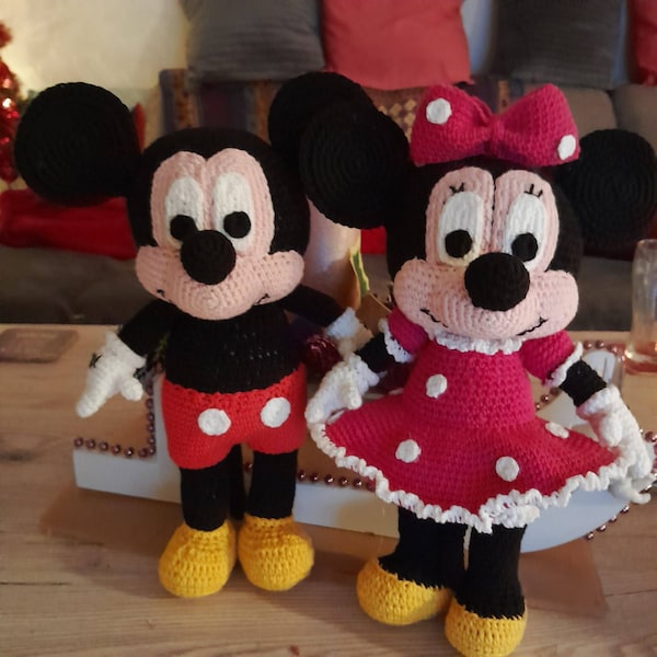 Set 2 in 1 Crochet Pattern, Two Mice Amigurumi Crochet Pattern, Mouse ...