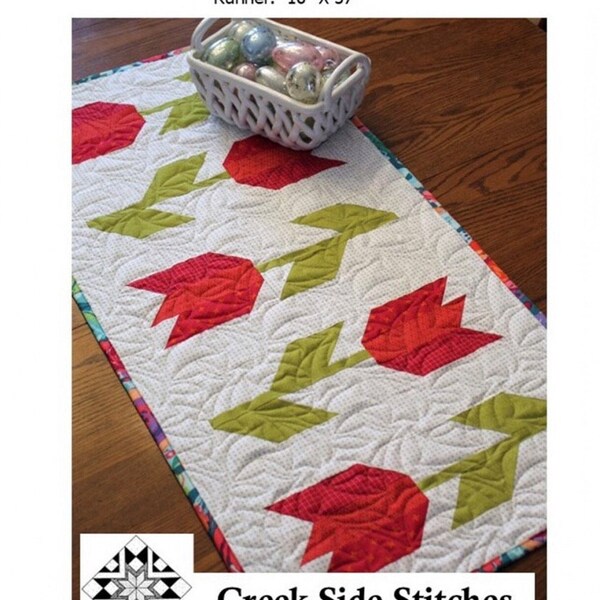 Tulip Time Table Runner Pattern by Creekside Stitches *spring Table ...