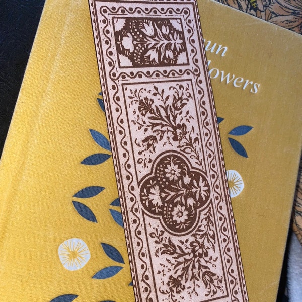 Historical Geometric Design Leather Bookmarks. Classical Bookmarks ...