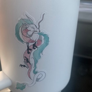 Holographic Haku Sticker, Anime Sticker, Japanese Dragon Stationery - Etsy