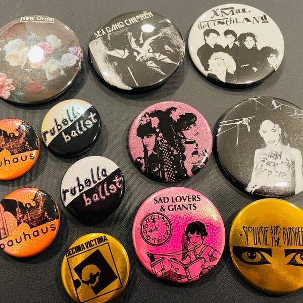 Shiny Punk and Rock Pins - Etsy