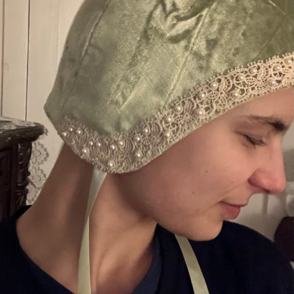 Custom Coif: Beaded or Appliqued Custom Coif, Your Choice of Fabric ...