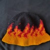 Crochet PATTERN: Flame Bucket Hat Original Pattern - Etsy