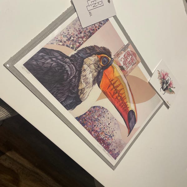 PRINT Limited Edition "green Siamese Fighting Fish", Giclée Print, Home ...
