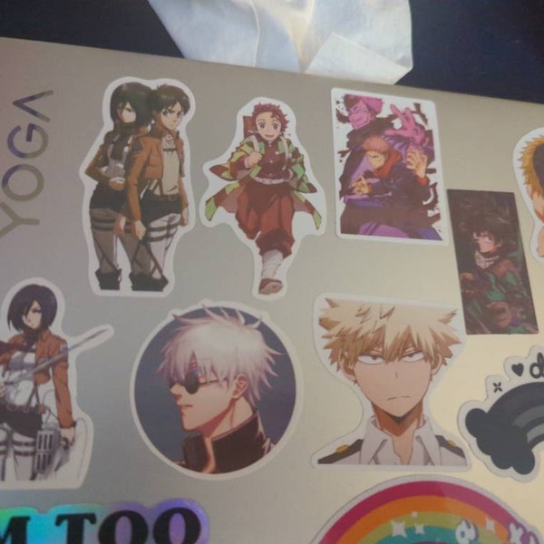 50 Anime Stickers Packs, Stickers for Water Bottles, Hydroflask ...