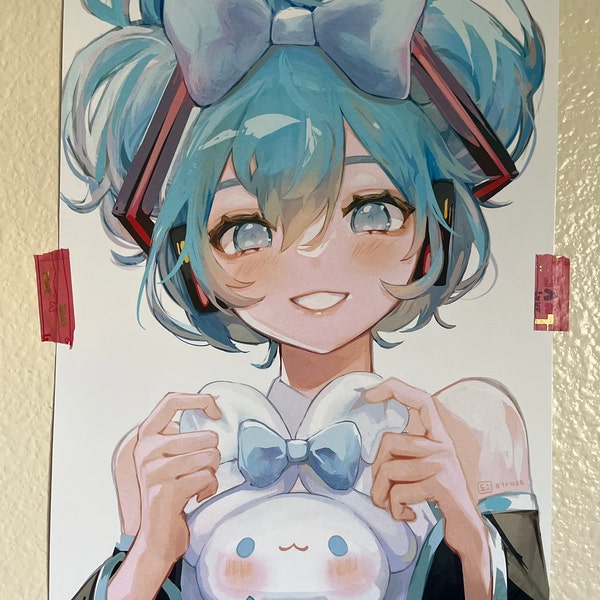 CUTE MIKU Print - A6/a5/a4 - Etsy