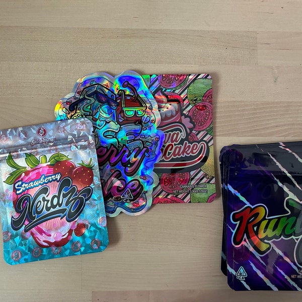 SUNSET SHERBET 3.5g Cali Packs Resealable Mylar Bags EMPTY - Etsy