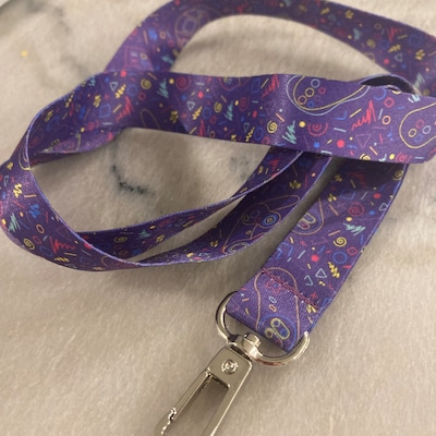 Retro Arcade Pattern Lanyard - Etsy