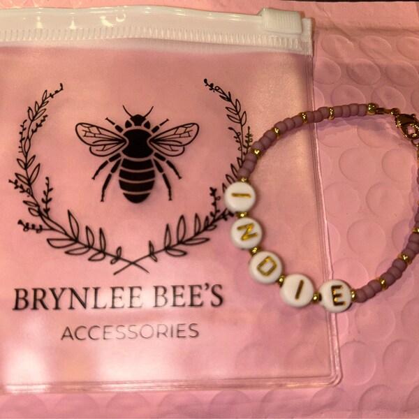 Baby Name Bracelet | Baby Girl Bracelet | Newborn Name Bracelet | Mommy ...