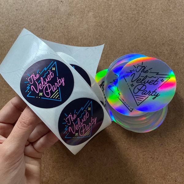 Custom Holographic Stickers | Bulk Die Cut Logo Decals | Wholesale ...
