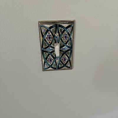 Antique Art Deco Design Metal Light Switch Covers and Outlet Covers ...