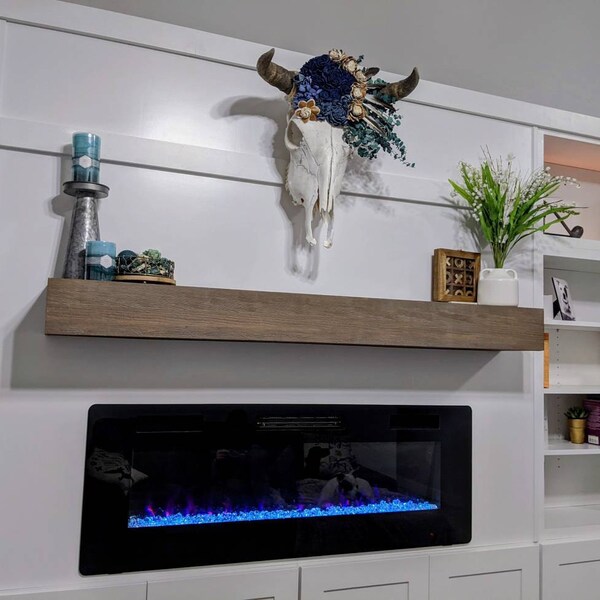 Real Cowhead Skull With Wood Flowers / Real Steer Skull With Flowers ...