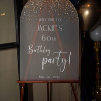 Frosted Acriylic Birthday Sign, Birthday Decorations, Personalized ...