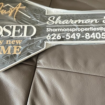 Just Closed on My New Home, Key Sold Sign, Closing Photo Prop, Modern ...